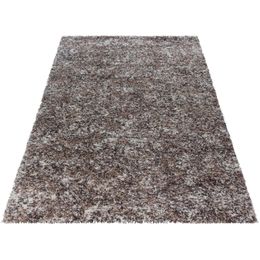 Hochflor-Teppich, B:60cm H:50mm L:110cm, beige, Ayyildiz Teppiche, Kunstfaser, Teppiche, "Enjoy Shaggy ,auch als L&auml;ufer und in Rund", Shaggy,