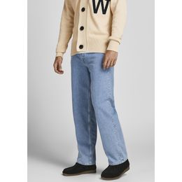 Jack & Jones JACK & JONES Herren Loose-fit-Jeans "JJIEDDIE JJORIGINAL MF 710", blau, Gr. 30, clean, Denim/Jeans, Obermaterial: 100% Baumwolle, Jeans