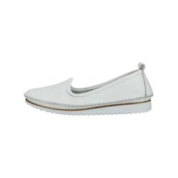 Andrea Conti Damen Slipper "Andrea Conti Slipper Leder", Gr. 42, wei&szlig;, Leder, Schuhe