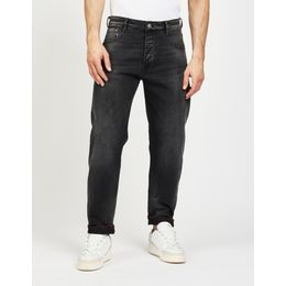 Gang Herren Loose-fit-Jeans "94AIDEN", schwarz, Gr. 31, Denim/Jeans, Obermaterial: 98% Baumwolle, 2% Elasthan, Jeans, mit doppelter Ges&auml;&szlig;tasche