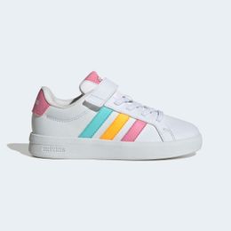M&auml;dchen Sneaker "GRAND COURT 3.0 F&Uuml;R KINDER", adidas Sportswear, Gr. 32, bunt, Synthetik, Textil, Schuhe, mit Klettverschluss, f&uuml;r Kinder