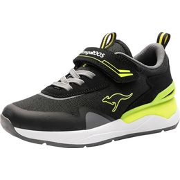 Kangaroos M&auml;dchen Sneaker "KD-Gym EV", Gr. 29, schwarz, Synthetik, Textil, Schuhe, mit Klettverschluss