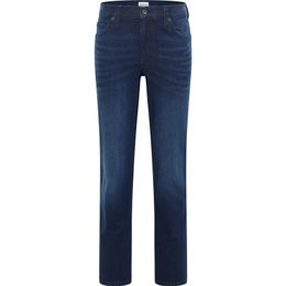 Mustang Herren Straight-Jeans "Tramper Straigt", blau, Gr. 34, Denim/Jeans, Obermaterial: 99% Baumwolle, 1% Elasthan, Jeans