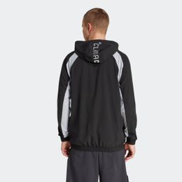 Herren Trainingsjacke "TECH APPAREL", silber, Gr. XXXL, adidas Performance, Obermaterial: 87% Polyester, 13% Elasthan, Jacken, f&uuml;r Fitness, aus