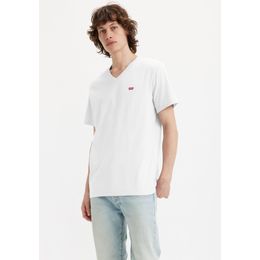 Levi's LEVI'S Herren V-Shirt "LE ORIGINAL HM VNECK", wei&szlig;, Gr. XXL, unifarben, Jersey, Obermaterial: 100% Baumwolle, Shirts, mit Logostickerei