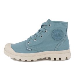 Palladium Damen Schn&uuml;rboots "PAMPA HI", Gr. 39, blau, Textil, Schuhe, Schn&uuml;rstiefel, Schn&uuml;rstiefelette aus Canvas