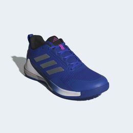 Herren Hallenschuh "NOVAFLIGHT 2 INDOOR", adidas Performance, Gr. 48, blau, Synthetik, Textil, Schuhe, Volleyballschuh