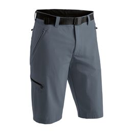 Maier Sports Herren Bermudas "Nil Bermuda", grau, Gr. 46, 90% Polyamid, 10% Elasthan, Hosen, kurze Herren Wanderhose, moderne Outdoor-Bermuda,