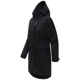 Navahoo Damen Kurzmantel "Morgennebel 14"schwarz, Gr. XS, Obermaterial: 100% Polyester. Innenfutter: 62% Polyester, 33% Baumwolle, 5% Elasthan.