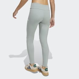 M&auml;dchen Leggings "JG LIN LEG 230"wonder sage, wei&szlig;,, Gr. 164, adidas Sportswear, Obermaterial: 93% Baumwolle, 7% Elasthan, Hosen, sportlicher Stil,