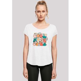 F4NT4STIC Damen T-Shirt "Muttertag Cool Moms Club Retro Blumen", wei&szlig;, Gr. S, Obermaterial: 100% Baumwolle, Shirts, Premium Qualit&auml;t