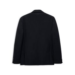 Bugatti Herren Sakko "Stretch"390, marine, Gr. 58, unifarben, 62% Polyester, 33% Viskose, 5% Elasthan, Sakkos, mit breitem Spitzrevers