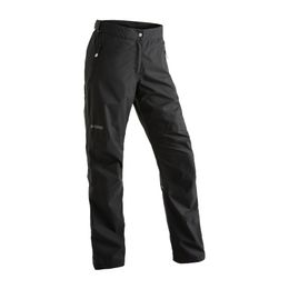 Maier Sports Damen Regenhose "Raindrop L", schwarz, Gr. 38, 100% Polyester, Hosen, Damen Outdoorhose, wasserdicht winddicht, auch als &Uuml;berhose nutzbar