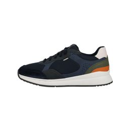 Geox Herren Sneaker "Geox Sneaker Lederimitat/Textil", Gr. 40, blau, Lederimitat, Textil, Schuhe