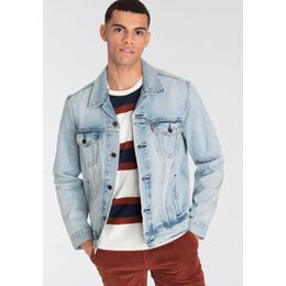 Levi's LEVI'S Herren Jeansjacke "VINTAGE FIT TRUCKER JKT", blau, Gr. S, Denim/Jeans, Obermaterial: 100% Baumwolle, Jacken, mit Knopfleiste