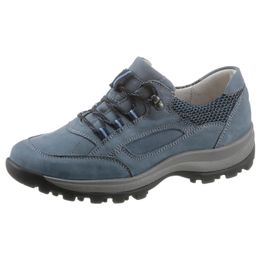 Waldl&auml;ufer WALDL&Auml;UFER Damen Schn&uuml;rschuh "HOLLY", Gr. 4,5, blau, Nubukleder, Textil, Schuhe, mit herausnehmbarem Fu&szlig;bett, Freizeitschuh, Halbschuh, Schn&uuml;rschuh