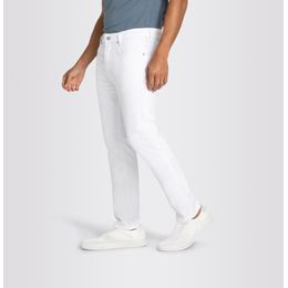 MAC Herren Slim-fit-Jeans "Arne-Pipe light", wei&szlig;, Gr. 34, Denim/Jeans, Obermaterial: 77% Baumwolle, 20% Polyester, 3% Elasthan, Jeans, schmaler