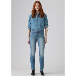 Levi's LEVI'S Damen Gerade Jeans "314 Shaping Straight"eternal indigo mid, Gr. 30, Denim/Jeans, Obermaterial: 80% Baumwolle, 19% Polyester, 1% Elasthan,