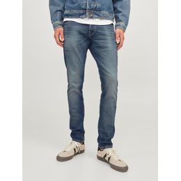 Jack & Jones JACK & JONES Herren Slim-fit-Jeans "JJIGLENN JJICON JJ 619 50SPS NOOS", blau, Gr. 32, Abriebeffekte, Denim/Jeans, Obermaterial: 95% Baumwolle, 4%