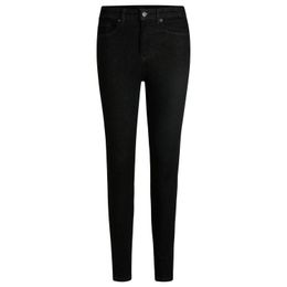 BOSS Orange Damen Slim-fit-Jeans "Maye High Rise Slim Premium Damenmode", schwarz, Gr. 26, unifarben, Denim/Jeans, Obermaterial: 92% Baumwolle, 6%