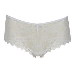 After Eden Damen Boxer "ANNA", Gr. XLwei&szlig;, Spitze, Obermaterial: 50% Nylon, 38% Polyamid, 12% Elasthan. Futter: 100% Baumwolle, Unterhosen, mit