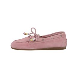 Pavement Damen Bootsschuh "Pavement Halbschuhe Veloursleder", Gr. 39, rosa, Veloursleder, Schuhe