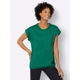 Casual Looks Damen T-Shirt "Shirt", gr&uuml;n, Gr. 36, unifarben, 100% Baumwolle, Shirts