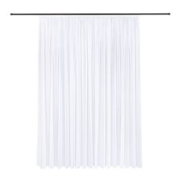Gardine GERSTER, B:300cm H:245cm, wei&szlig;, Voile, Polyester, B&uuml;ro, Gardinen, "Bianca", Fertigstore Voile recyclet "Bianca"