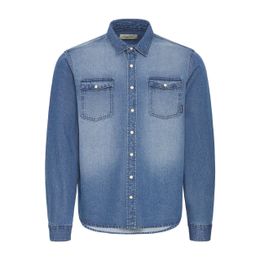 Blend Herren Jeanshemd "Jeanshemd BHDARGO", blau, Gr. L, Obermaterial: 100% Baumwolle CO., Hemden