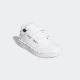 M&auml;dchen Sneaker "HOOPS", adidas Sportswear, Gr. 35, wei&szlig;, Synthetik, Textil, Schuhe, f&uuml;r Jugendliche