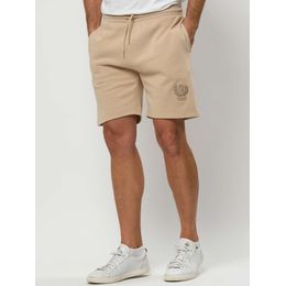 Shorts VINSON "VINSON Shorts VMSancho", Herren, Gr. L, Normalgr&ouml;&szlig;en, humus, Obermaterial: 80% Baumwolle, 20% Polyester, Hosen Shorts