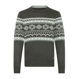 Blend Herren Strickfleece-Pullover "Strickpullover BHNohr", grau, Gr. XL, Obermaterial: 100% Polyacryl PAN., Pullover