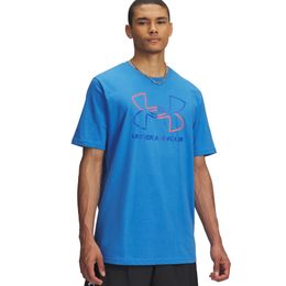Under Armour Herren T-Shirt "UA GL FOUNDATION UPDATE SS", blau, Gr. L, Single Jersey, Obermaterial: 60% Baumwolle, 40% Polyester, Shirts, gerade