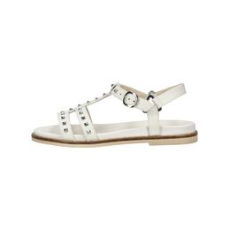 Nero Giardini Damen Riemchensandale "Nero Giardini Sandalen Leder", Gr. 38wei&szlig;, Leder, Schuhe