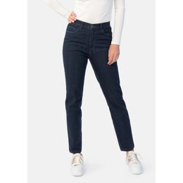 STOOKER WOMEN Damen 5-Pocket-Jeans "Nizza Denim Tapered Fit Jeans", blau, Gr. 38, Denim/Jeans, 83% Baumwolle, 15% Polyester, 2% Elasthan, Jeans,