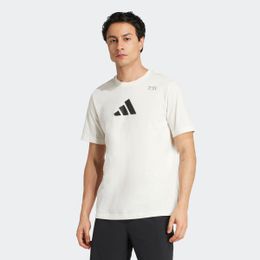 Herren T-Shirt "M TR CAT G T", wei&szlig;, Gr. XL, adidas Performance, Obermaterial: 65% Polyester, 35% Baumwolle, Shirts, mit climacool Technologie,