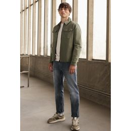 Street One MEN Herren Regular-fit-Jeansmid grau overdye blau, Gr. 40, unifarben, Jeans, 81% Baumwolle, 18% Polyester, 1% Elasthan, Jeans,