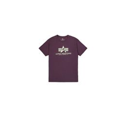 Herren T-Shirt "Basic T-Shirt BL", lila, Gr. S, Alpha Industries, Obermaterial: 100% Baumwolle, Shirts