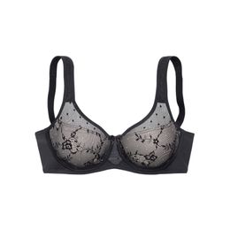 Damen Minimizer-BH, NUANCE BY LASCANA, Gr. 80, rosa, Microtouch, Obermaterial: 79% Polyamid, 15% Polyester, 6% Elasthan, BHs, mit B&uuml;gel, gemoldet mit