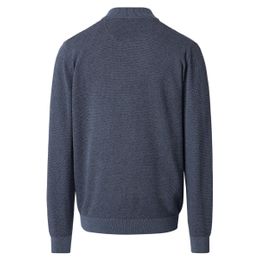 Casamoda Herren Strickjacke "Casamoda Strickjacke uni", blau, Gr. M, 100% Baumwolle, Strickjacken