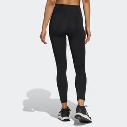Damen Trainingstights "OPT POW ESS 7/8"schwarz, normal, gr., Gr. S, adidas Performance, Obermaterial: 85% Polyester, 15% Elasthan, Hosen