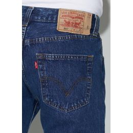 Levi's LEVI'S Herren Straight-Jeans "501 LEVI'S ORIGINAL", blau, Gr. 32, unifarben, Denim/Jeans, Obermaterial: 100% Baumwolle, Jeans, mit Markenlabel