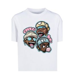 MisterTee Jungen T-Shirt "MisterTee Forever Crew Luv Tee", wei&szlig;, Gr. 134, bedruckt, 100% Baumwolle, Shirts