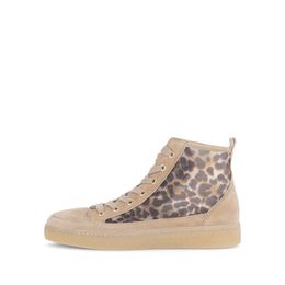 Gabor Damen Sneaker "Sneaker high", Gr. 40,5, beige, Schuhe