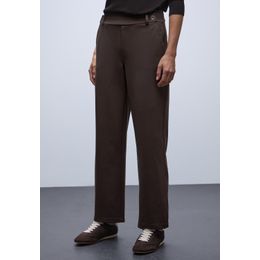 Webhose Street One, Damen, Gr. 44, L&auml;nge 30, deep roast braun, Web, Obermaterial: 70% Viskose, 25% Polyester, 5% Elasthan, unifarben, regular fit lang, Hosen, mit Taschen