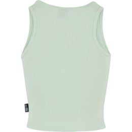 Von Dutch Damen Muskelshirt "Von Dutch SYDNEY TOPS", gr&uuml;n, Gr. S, bedruckt, 96% Baumwolle, 4% Elasthan, Shirts