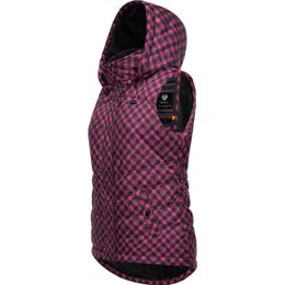 Ragwear Damen Steppweste "Hesty Print", pink, Gr. XS, Obermaterial: 100% Polyester. Innenfutter: 100% Polyester. Wattierung: 100% Polyester, Westen,