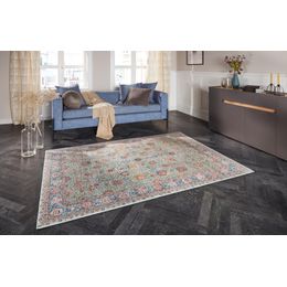 Teppich ELLE DECORATION, B:160cm H:5mm L:230cm, gr&uuml;n, Polyester, Wohnzimmer, Teppiche, "Mahal", Orientalisch, Kurzflor, Vintage, Wohnzimmer,