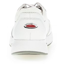 ROLLINGSOFT Damen Keilsneaker, Gr. 40, wei&szlig;, Kalbsleder, Textil, unifarben, Schuhe, mit Label an der Ferse, Freizeitschuh, Halbschuh, Schn&uuml;rschuh