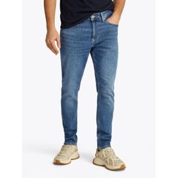 Tommy Jeans Herren Slim-fit-Jeans "Austin Slim Tapered", blau, Gr. 34, Denim/Jeans, Obermaterial: 99% Baumwolle, 1% Elasthan, Jeans, zum Kn&ouml;chel hin